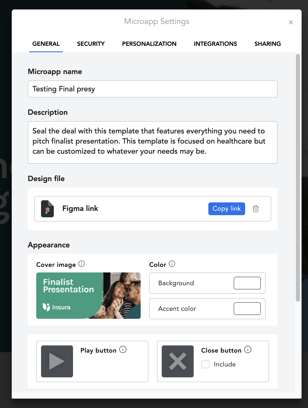 Create a microapp from a template